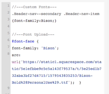 Easily Add A Custom Font to Your Navigation Menu in Squarespace ...