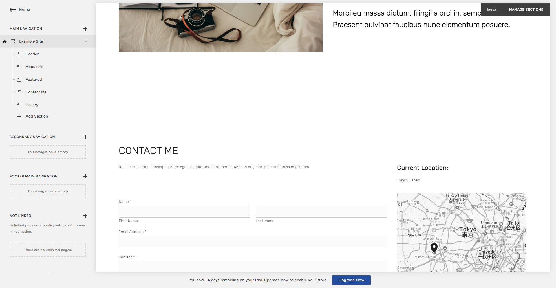 How To Change The Background Colour Of An Index Page in Squarespace 7.0 ...