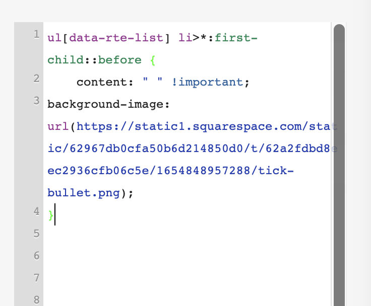 How To Easily Customise Bullet Points in Squarespace — Kayleigh Noele ...
