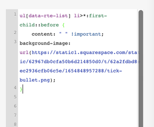 How To Easily Customise Bullet Points in Squarespace — Kayleigh Noele ...