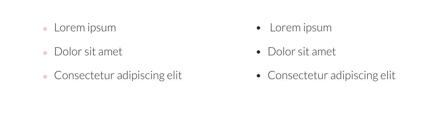 How To Easily Customise Bullet Points in Squarespace — Kayleigh Noele ...