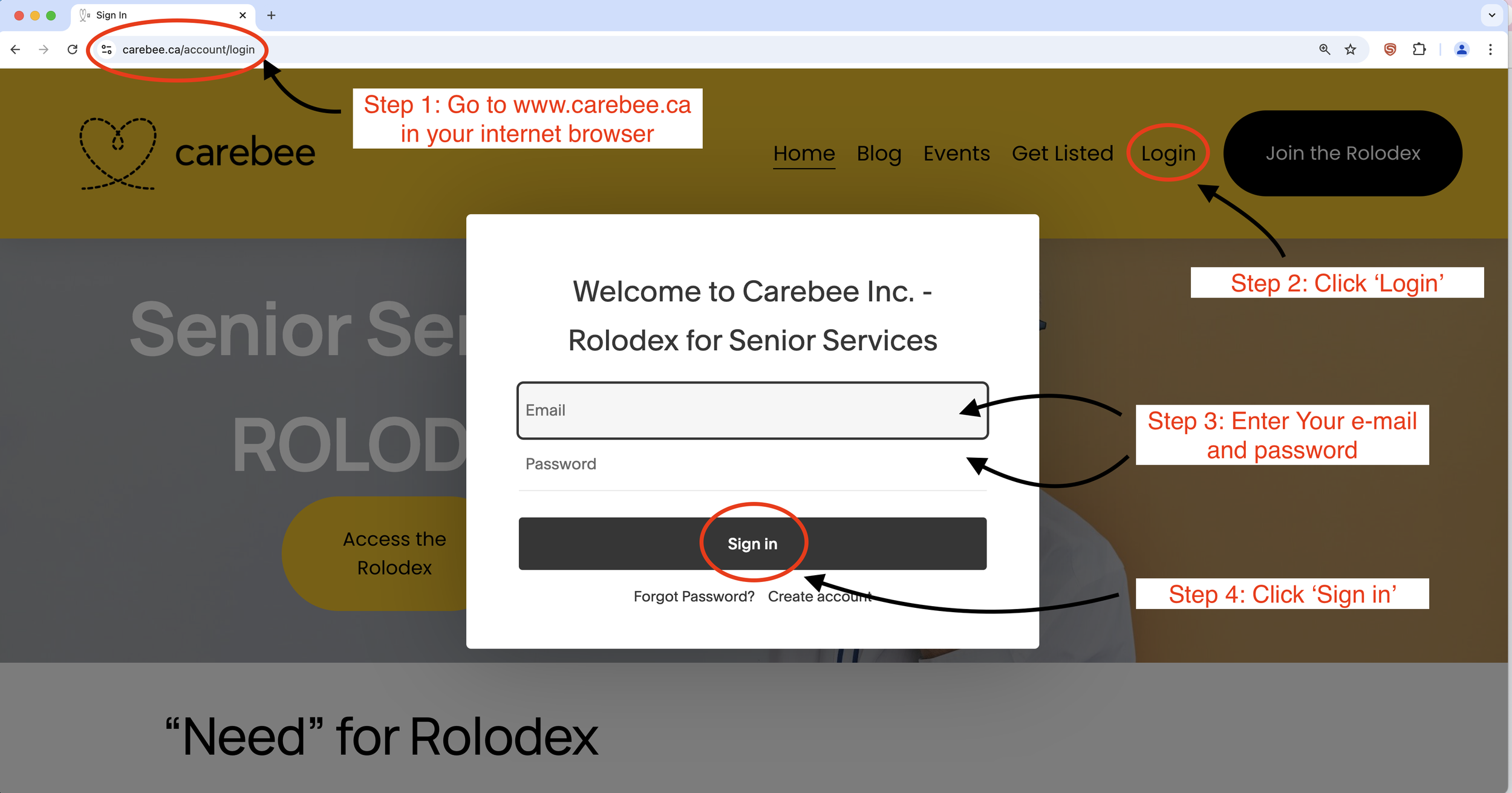 Rolodex How To — Carebee Inc. - Rolodex for Senior Services