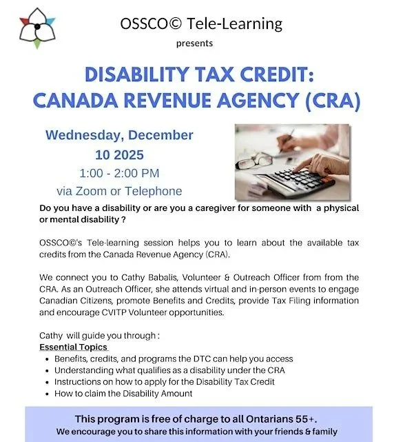 CRA Caregiver and People With Disability Tax Credit by OSSCO — Carebee ...