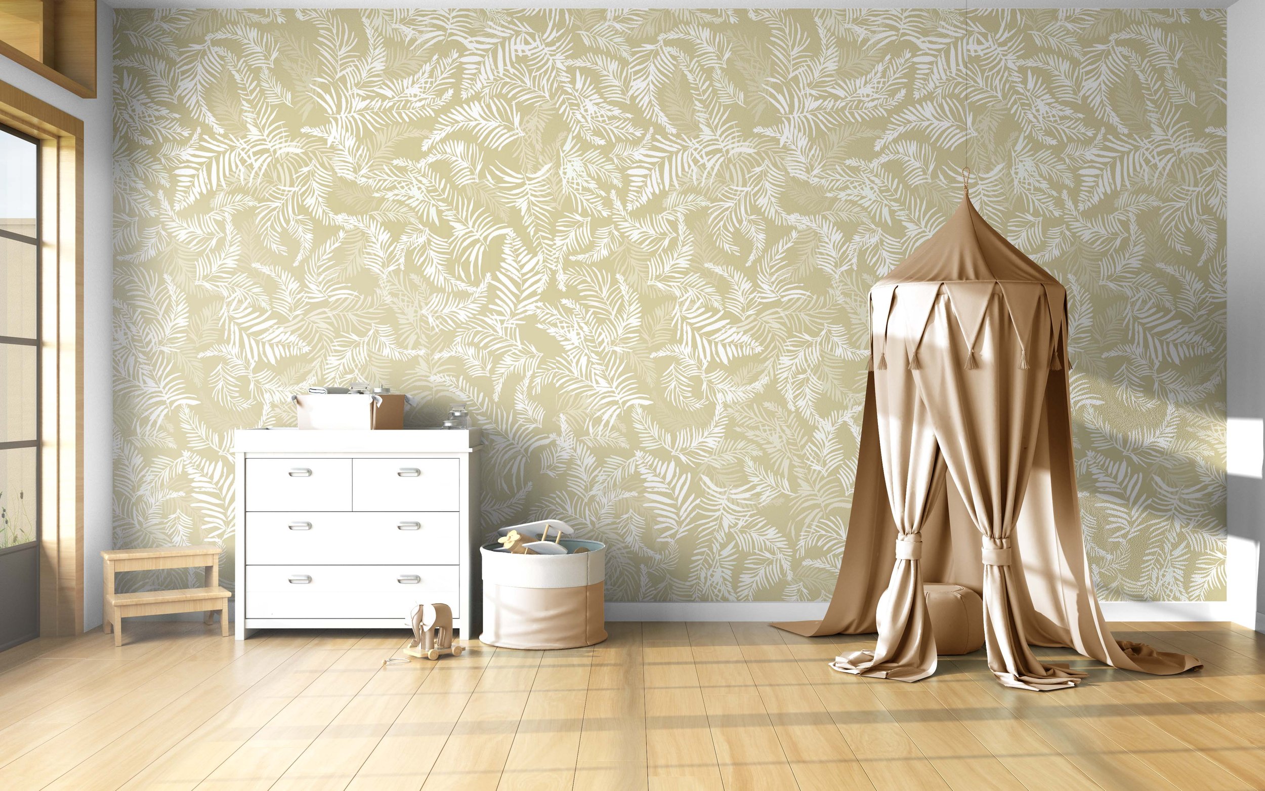 Japonica - hand-painted watercolour wild flower seamless repeat pattern ...