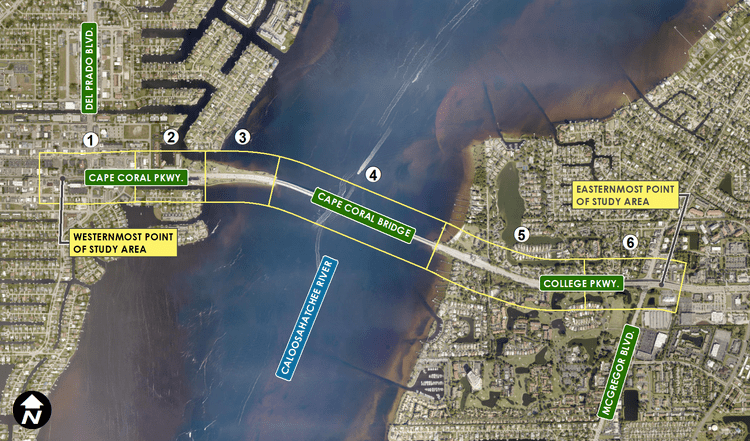 Project Map — Cape Coral Bridge Project