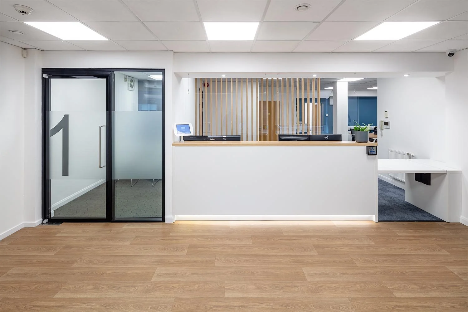 Bespoke Reception Desk — Amos Beech