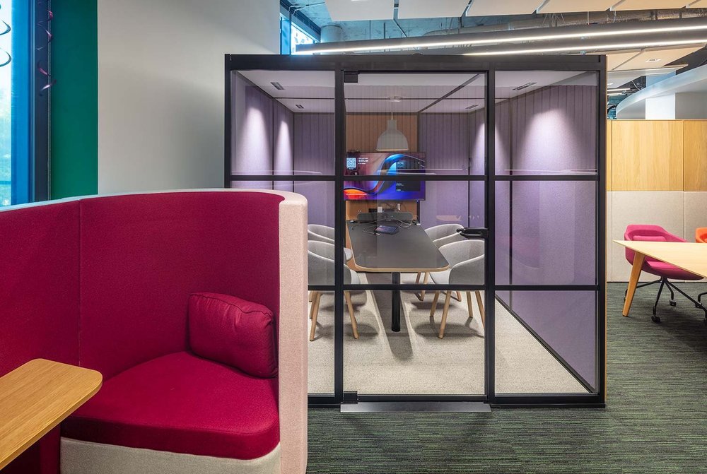 A vibrant and flexible workspace for AskBio — Amos Beech