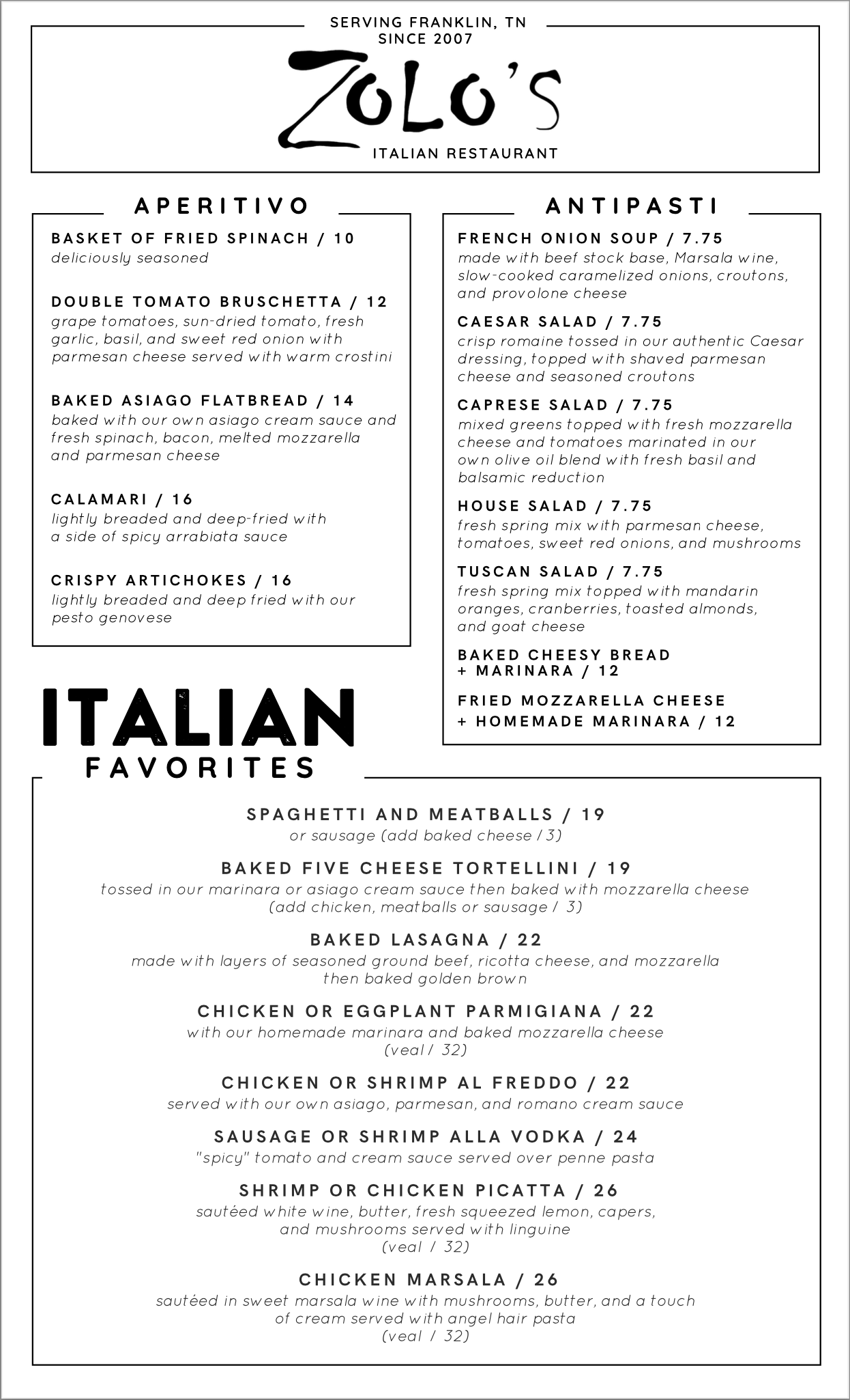 Menu 1 — Your Site Title
