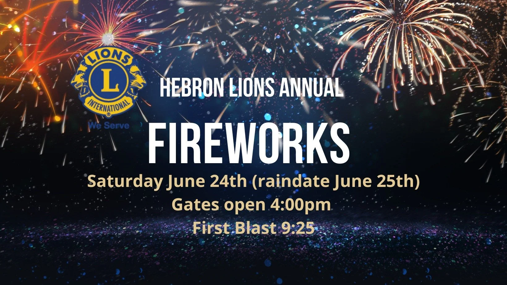 Fireworks — Hebron Lions Club
