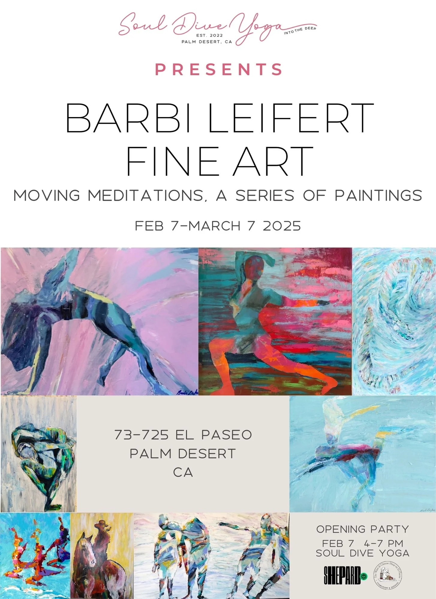 Moving Meditations by Barbi Leifert: Art Exhibit at Soul Dive Yoga ...