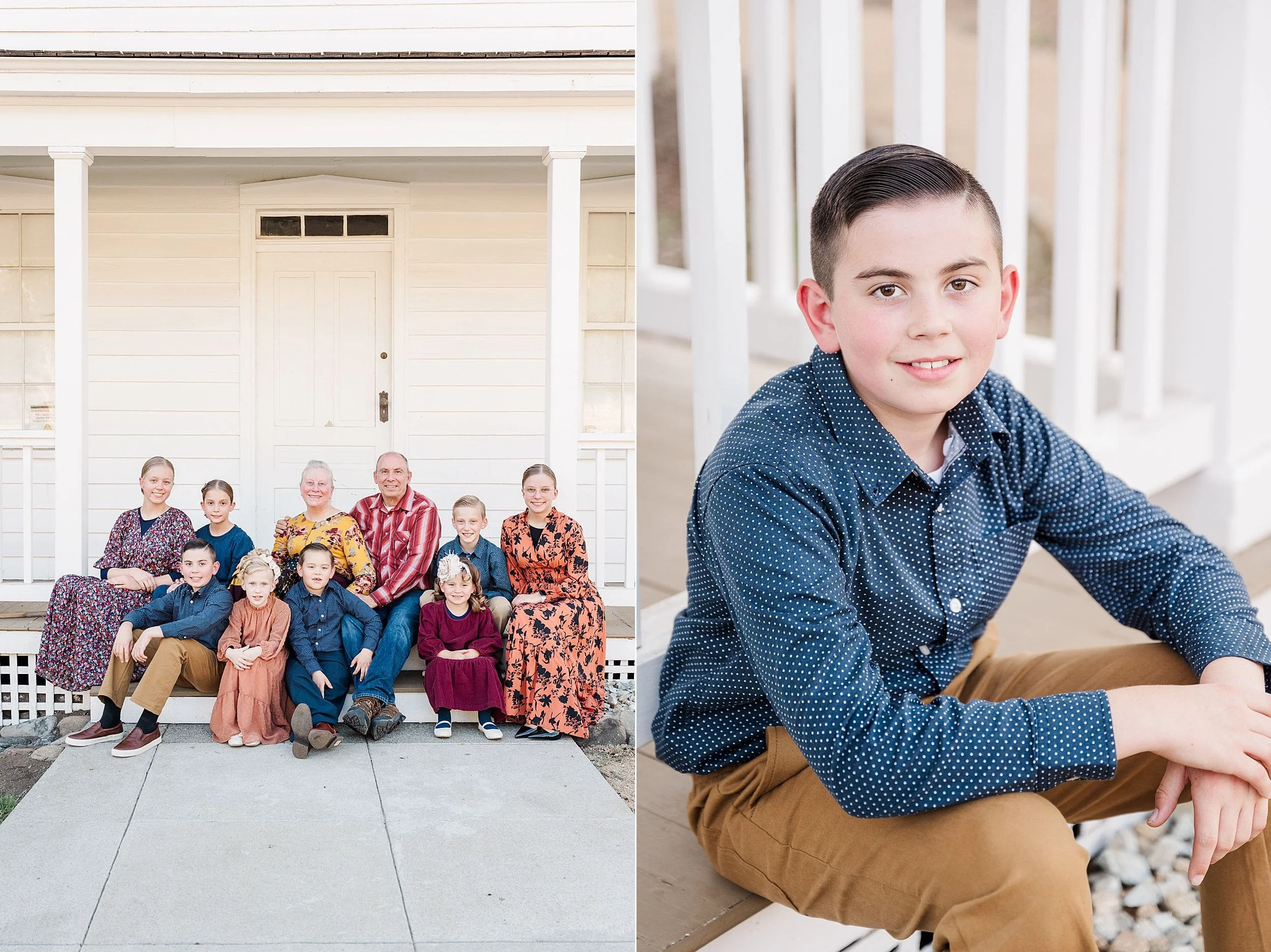 Camden House Fall Extended Family Session — Jen Peterson Photography