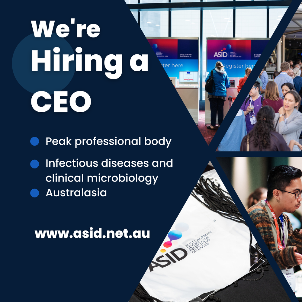 ASID is hiring a CEO — ASID | Australasian Society for Infectious Diseases