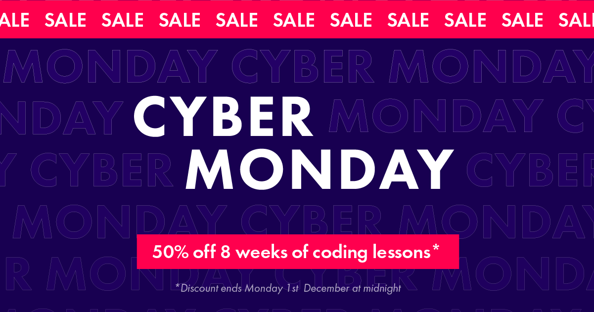 Early Cyber Monday: 50% Off Kids’ Coding Lessons — Coco Coders