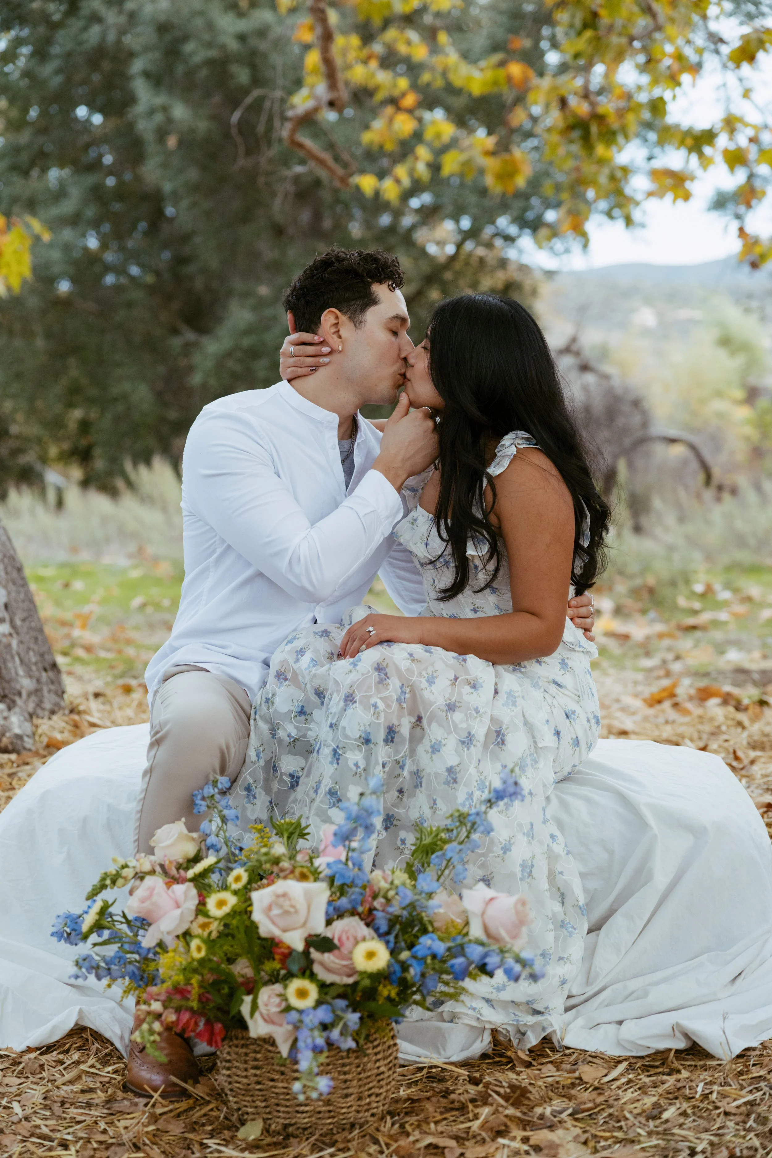 Kylie Bady Photography-Cottage core vintage inspired engagement photoshoot