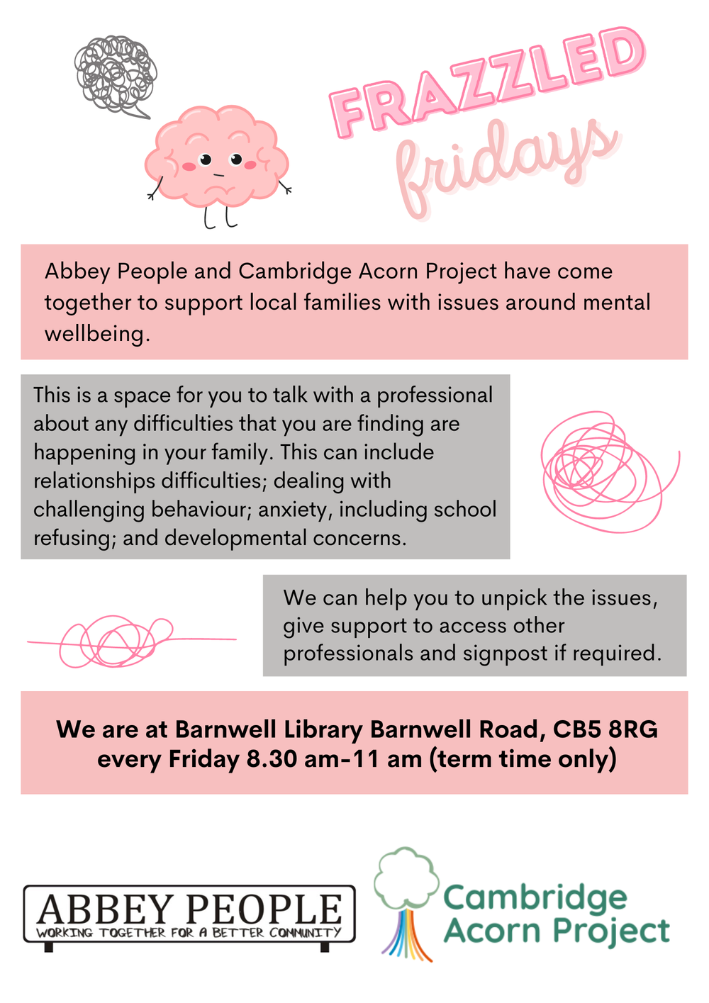 Wellbeing Drop-In Hubs — Cambridge Acorn Project