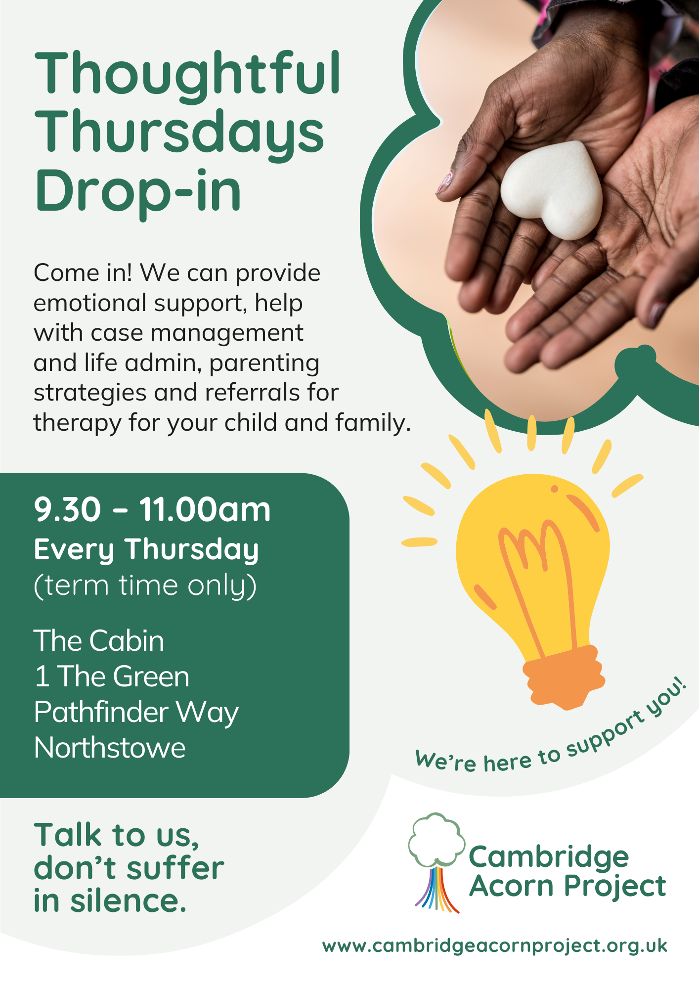 Wellbeing Drop-In Hubs — Cambridge Acorn Project