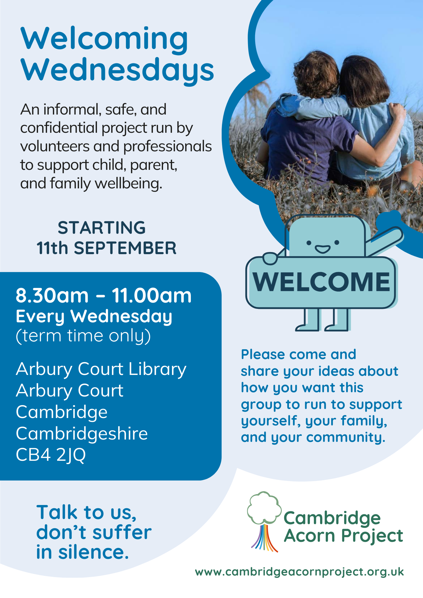 Wellbeing Drop-In Hubs — Cambridge Acorn Project