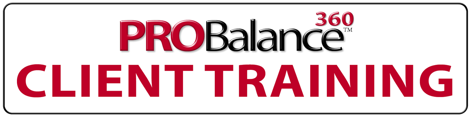 Client Training — Learn ProBalance