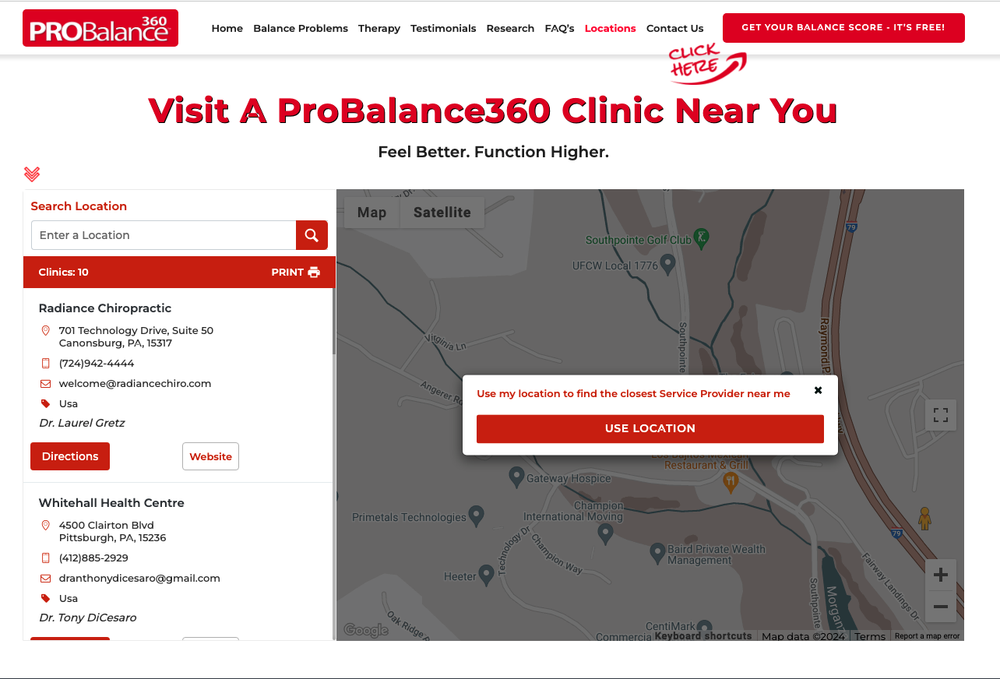 2 - Practice Locator — Learn ProBalance