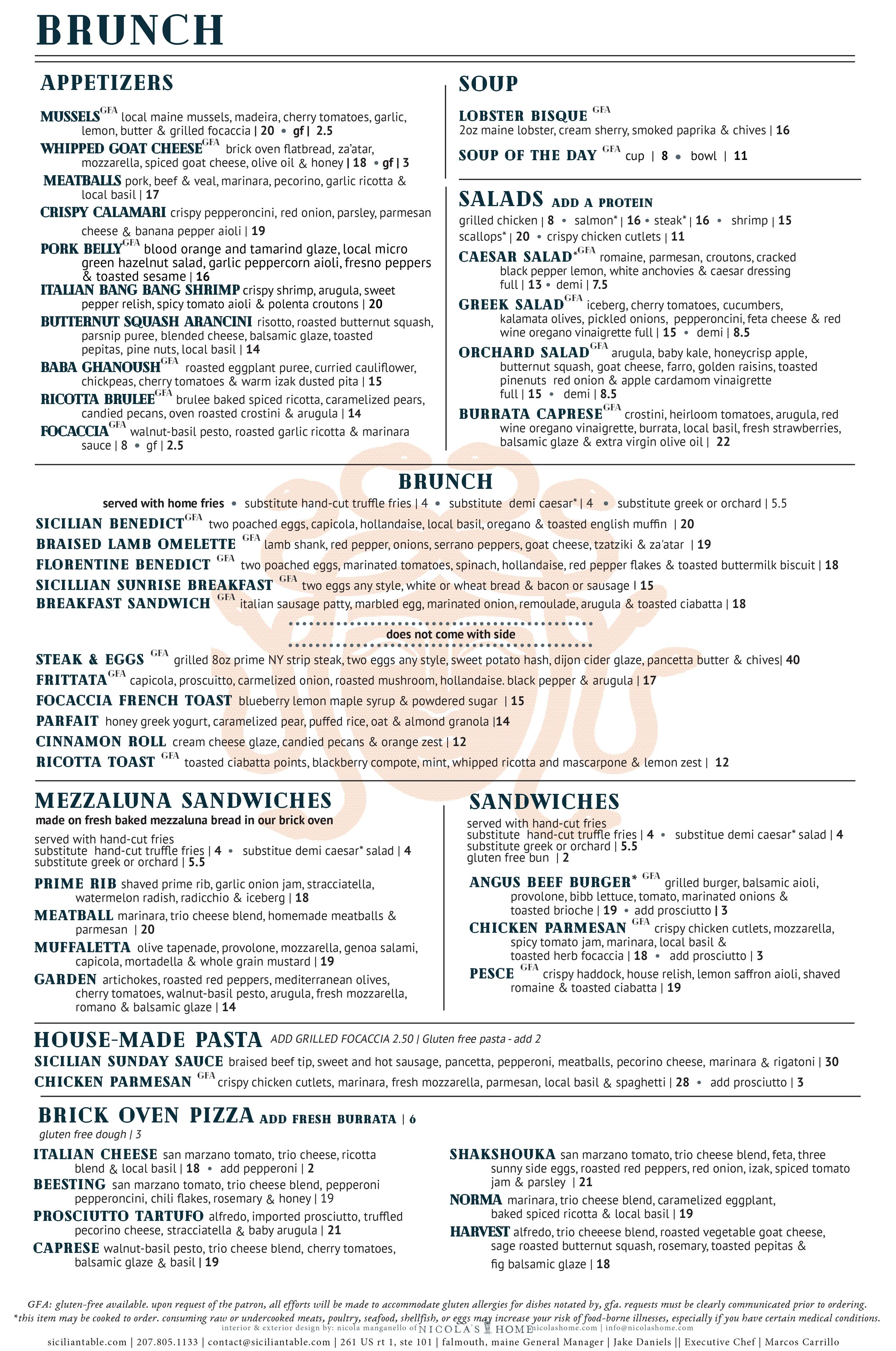 Brunch — Sicilian Table