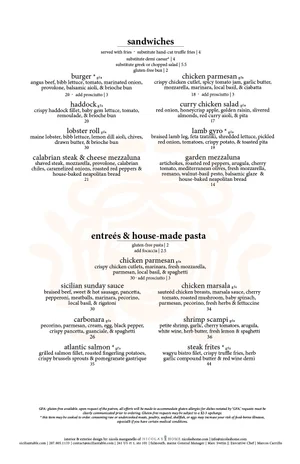 Lunch — Sicilian Table