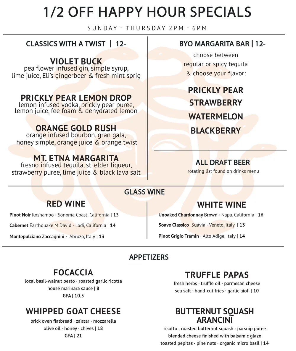 Happy Hour — Sicilian Table