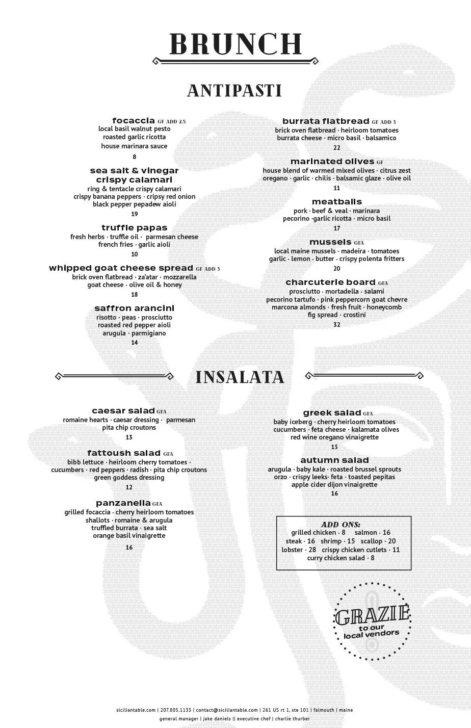 Brunch — Sicilian Table