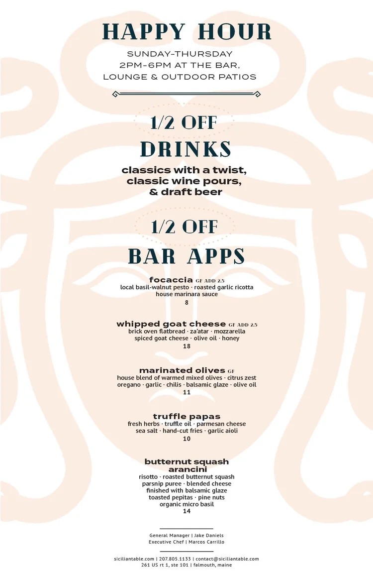 Happy Hour — Sicilian Table