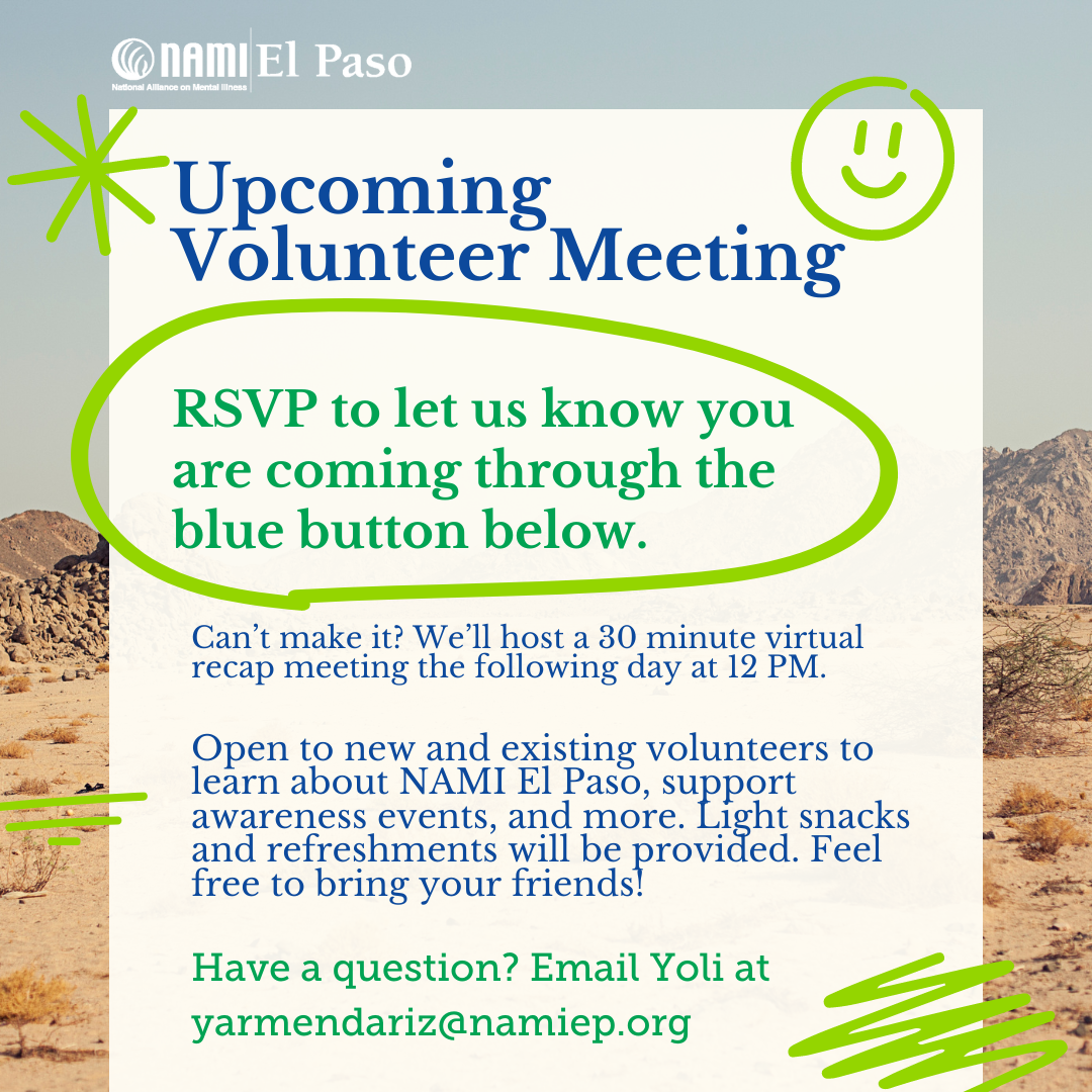 Upcoming — NAMI El Paso