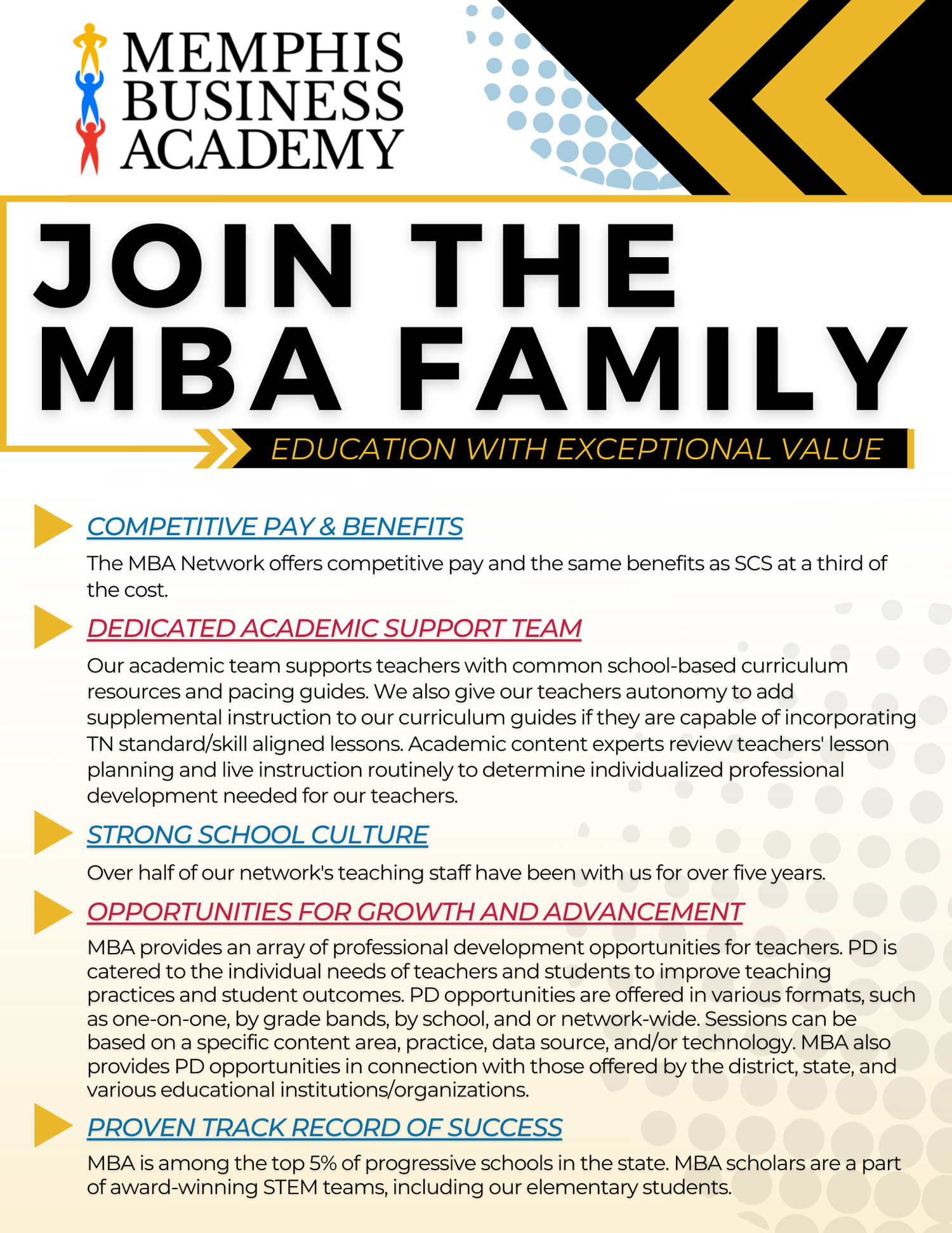 Careers — Memphis Business Academy