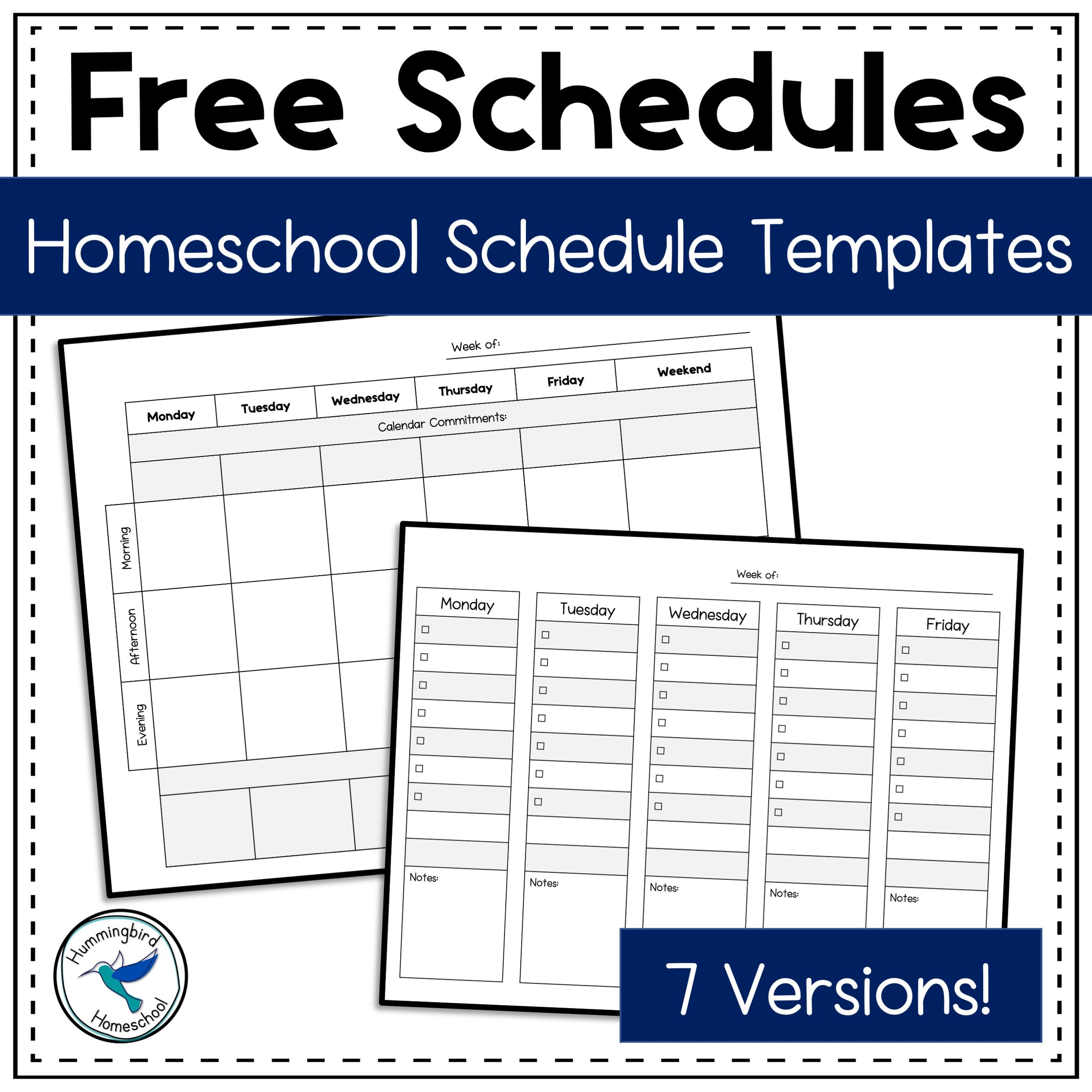 Strategies for an Effective Homeschool Schedule | Hummingbird Homeschool