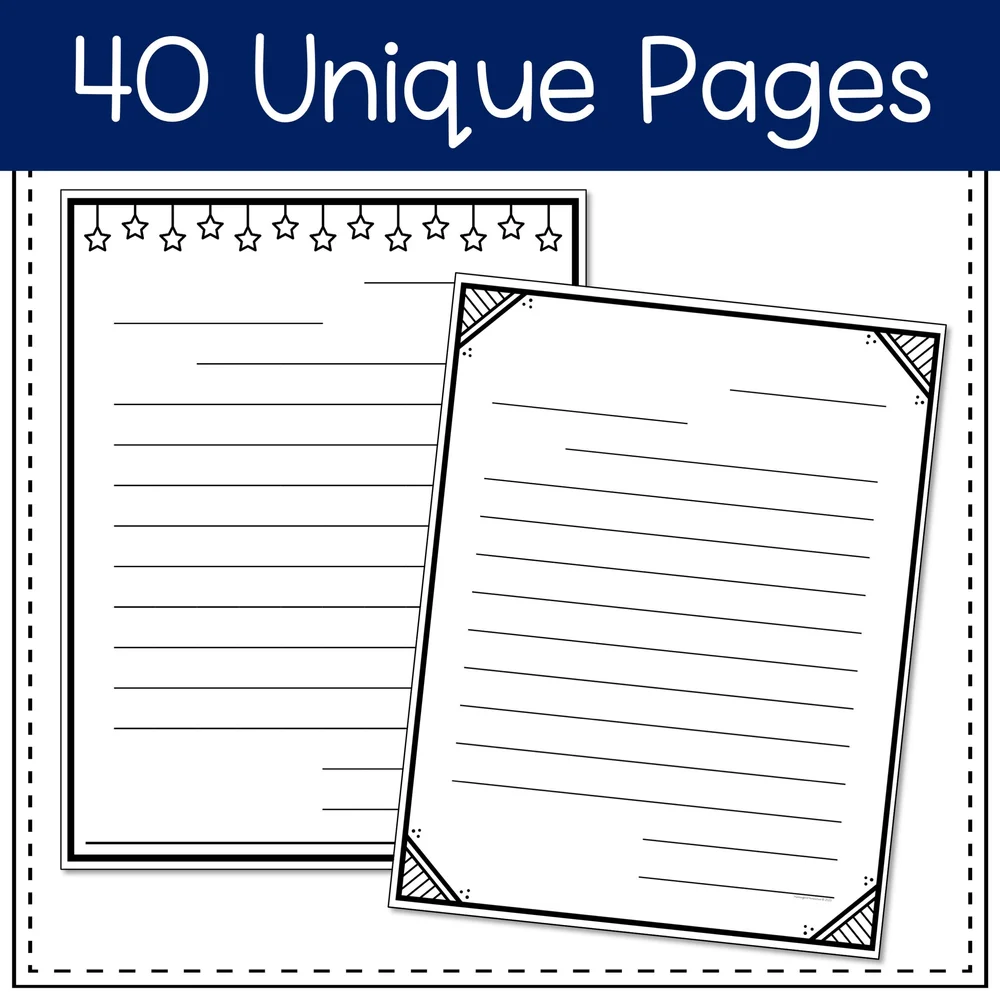 Notebook Paper Border Doodles