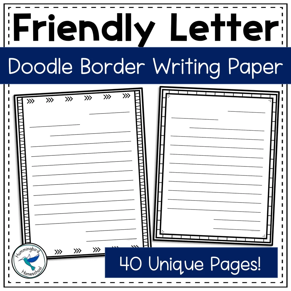 Writing Border For Kids