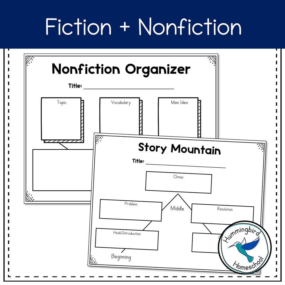 Main Idea Graphic Organizer Nonfiction