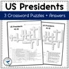 US Presidents Crossword Puzzles With Answers | Hummingbird Homeschool
