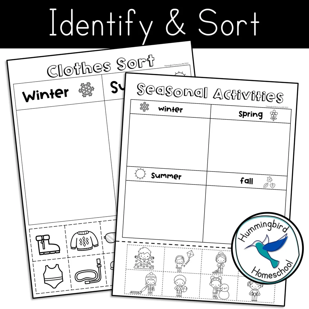 Four Seasons: Activities for Kindergarten & Preschool | Hummingbird ...