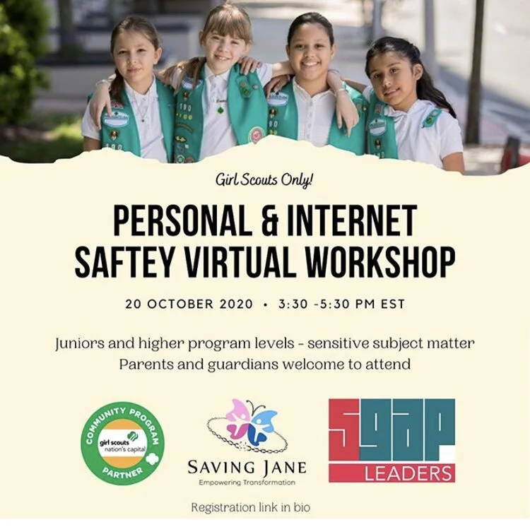 Personal and Internet Safety Virtual Workshop — Saving Jane