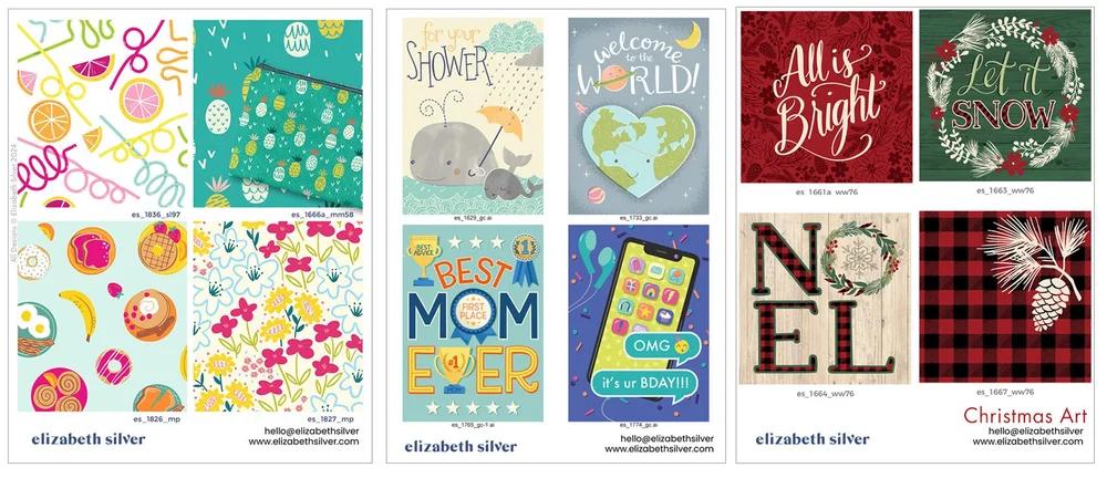 How to Format a Surface Pattern Design Portfolio — Elizabeth Silver ...