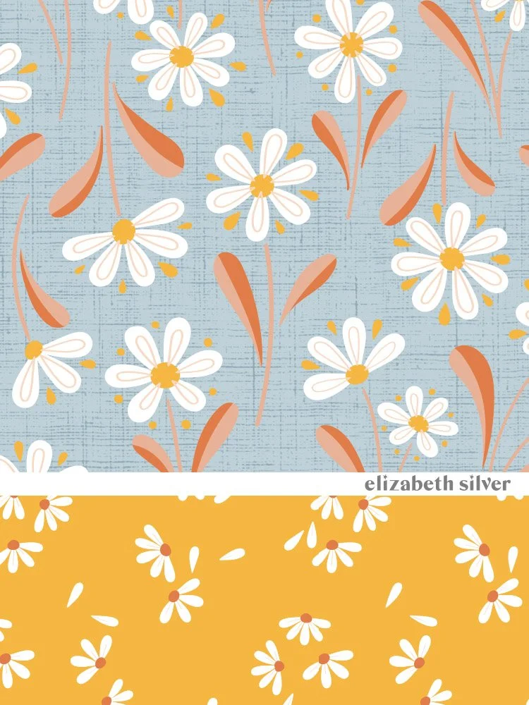 Pattern Design for Products — Elizabeth Silver Surface Pattern Design