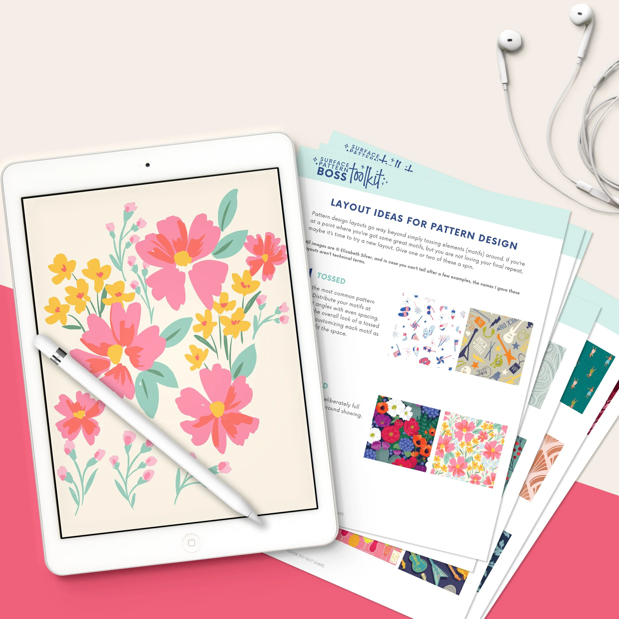 Surface Pattern Design Portfolio Help — Elizabeth Silver Surface Pattern Design