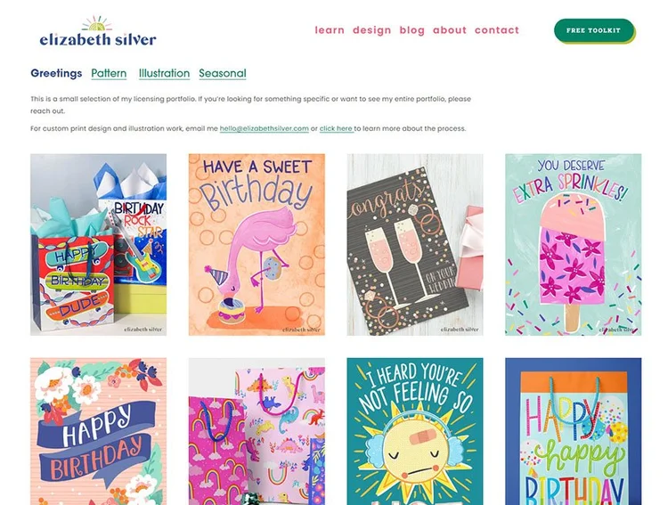 How to Format a Surface Pattern Design Portfolio — Elizabeth Silver ...
