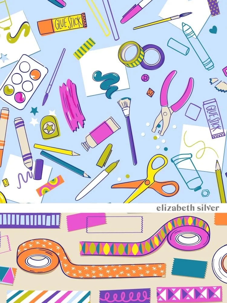 Pattern Design for Products — Elizabeth Silver Surface Pattern Design