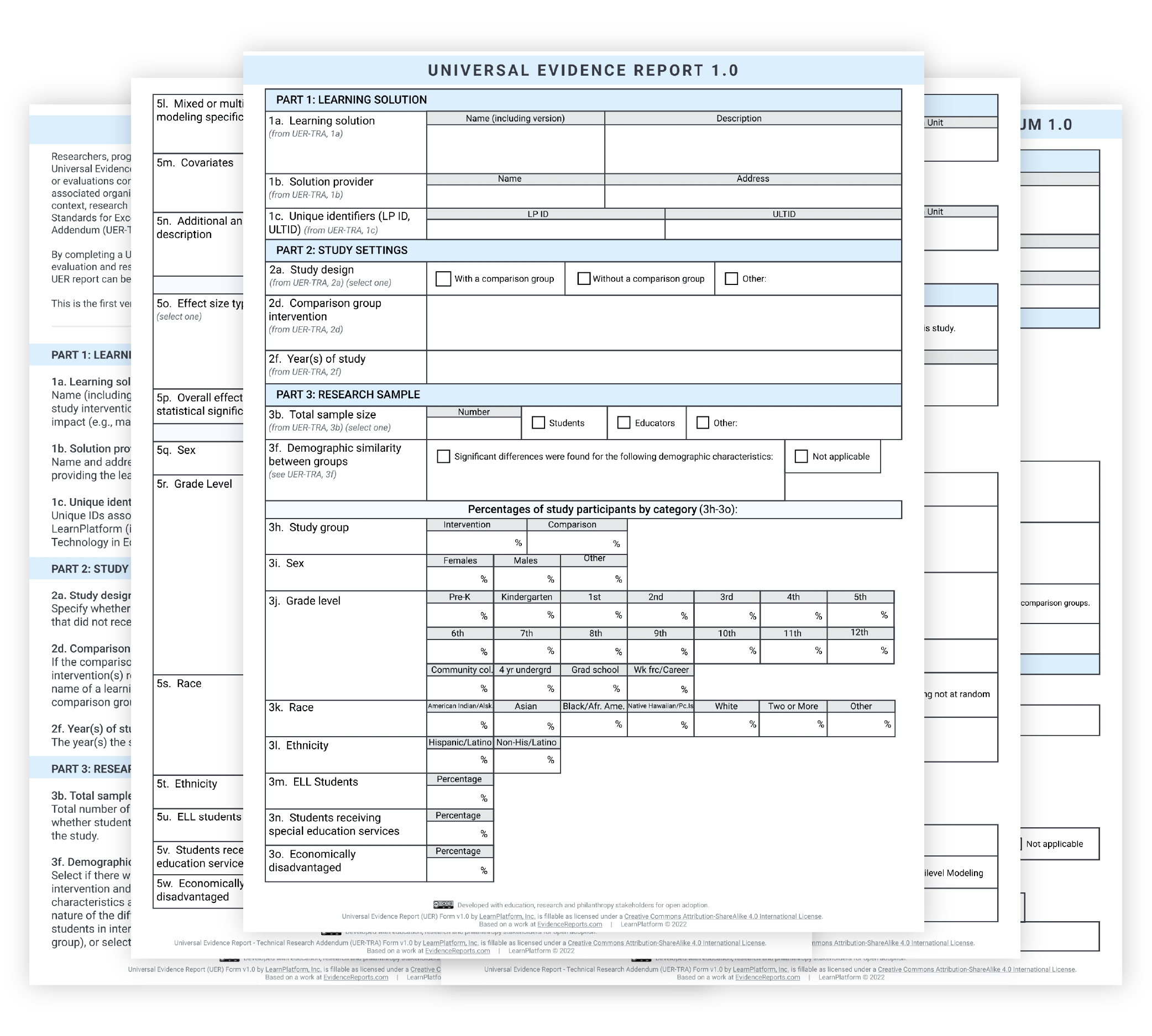 Universal Evidence Report