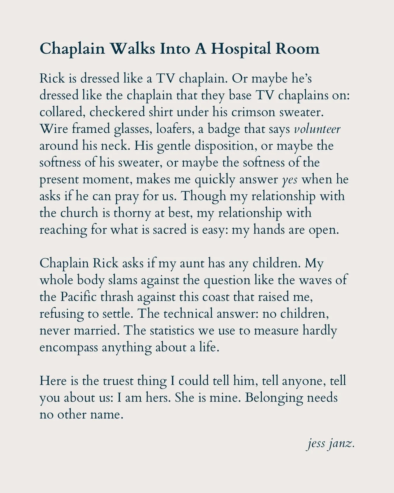 Connect page For Jess Janz - contact info for Jess Janz — Jess Janz