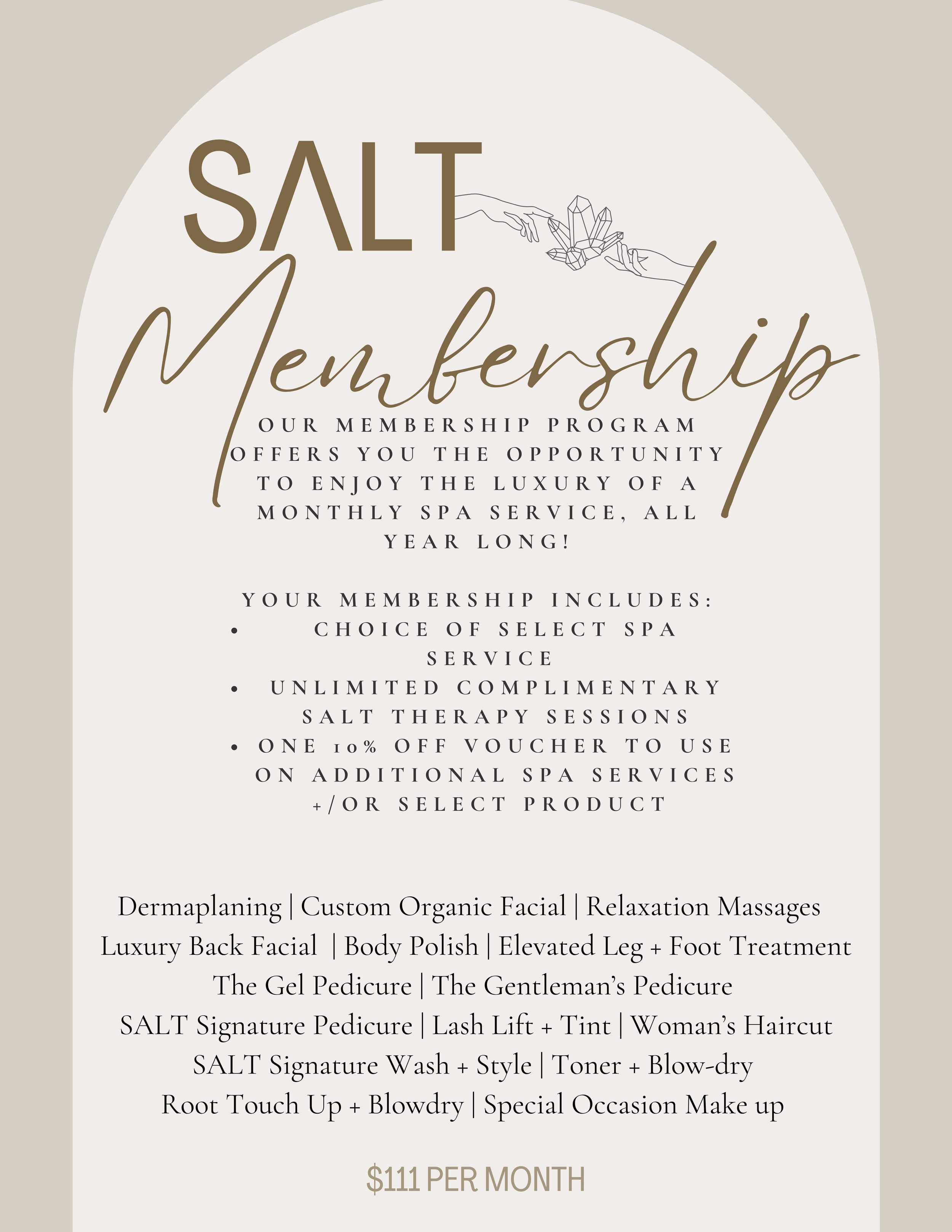 SALT MEMBERSHIP — SALT
