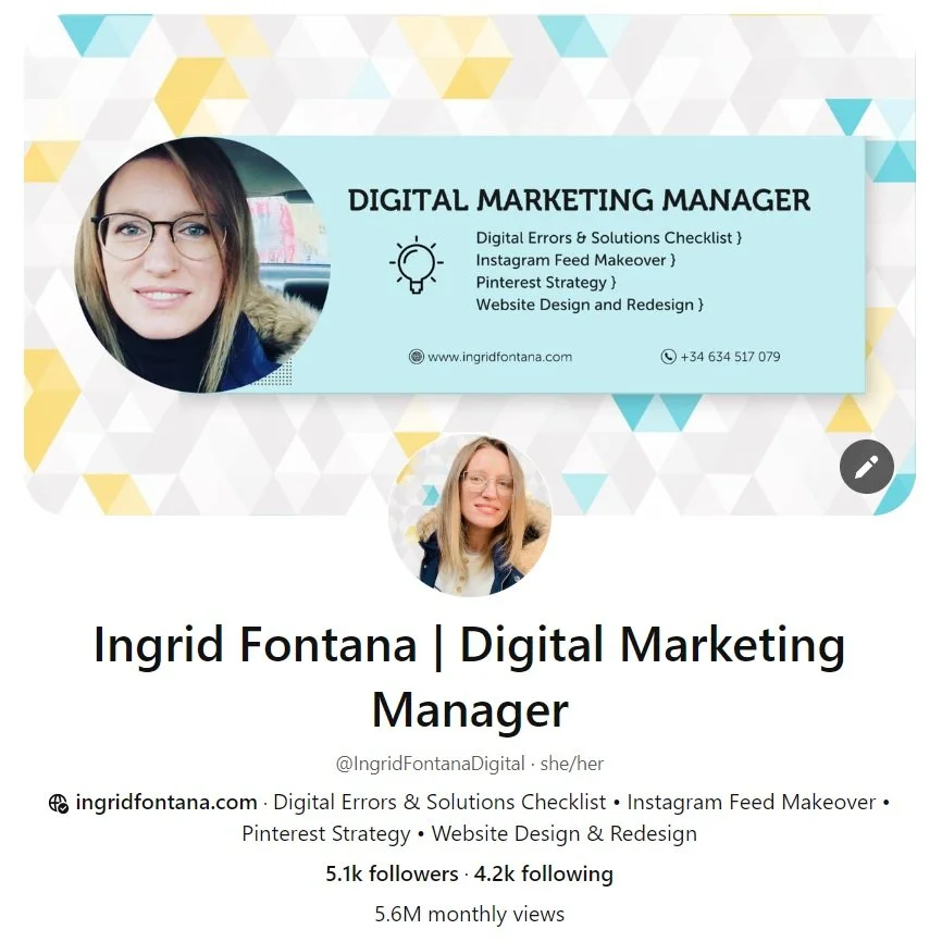 Pinterest Premium Services — Ingrid Fontana
