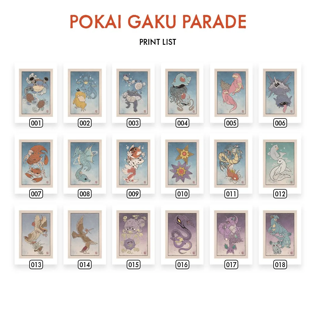 Pokai Gaku Parade (Evolution Line) - Art Print — ART YEUH