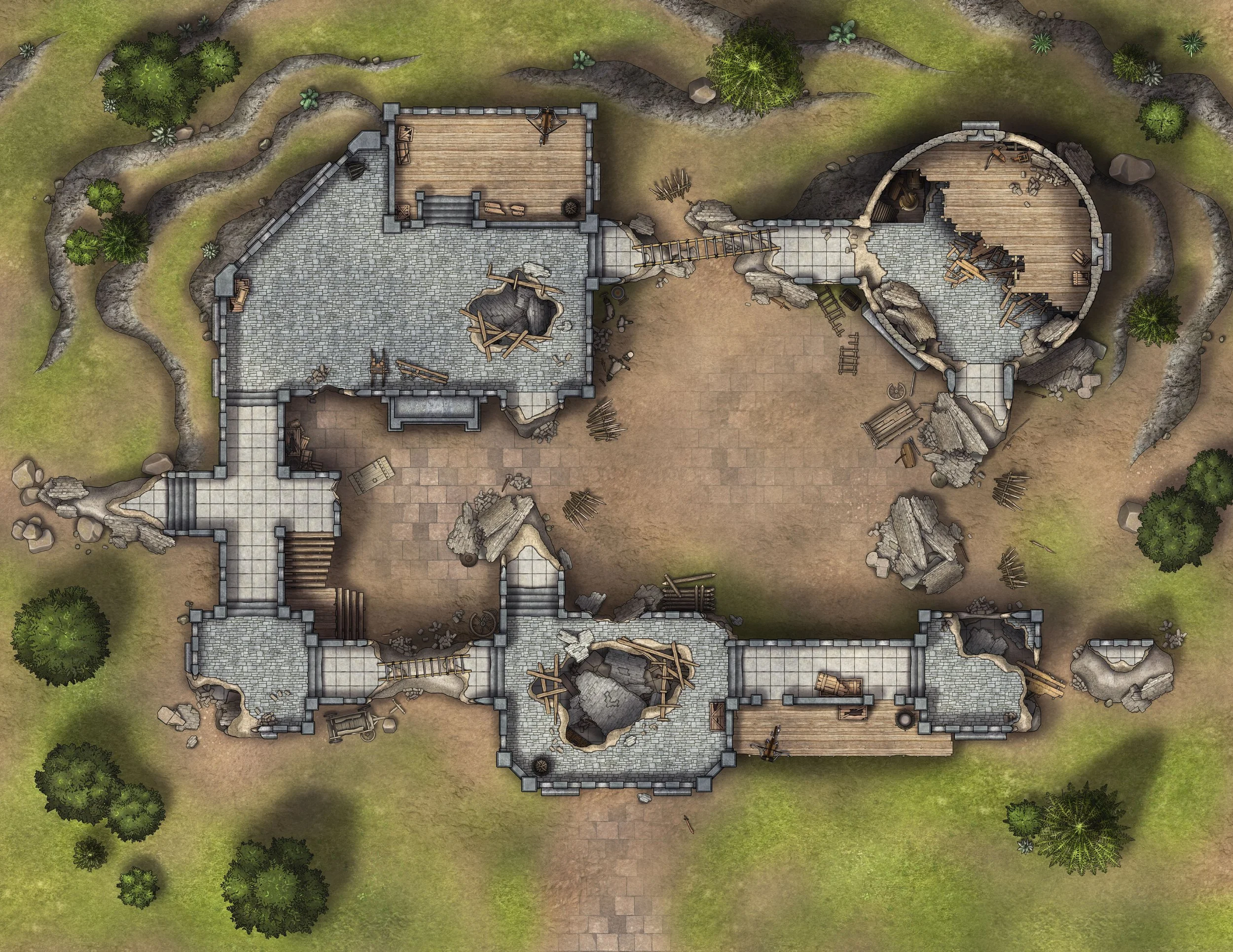 TTRPG Battlemaps - Castles, Forts & Keeps — Tom Cartos