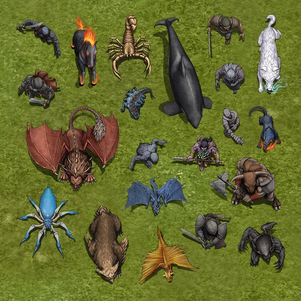 TTRPG Character & Creature Tokens — Tom Cartos