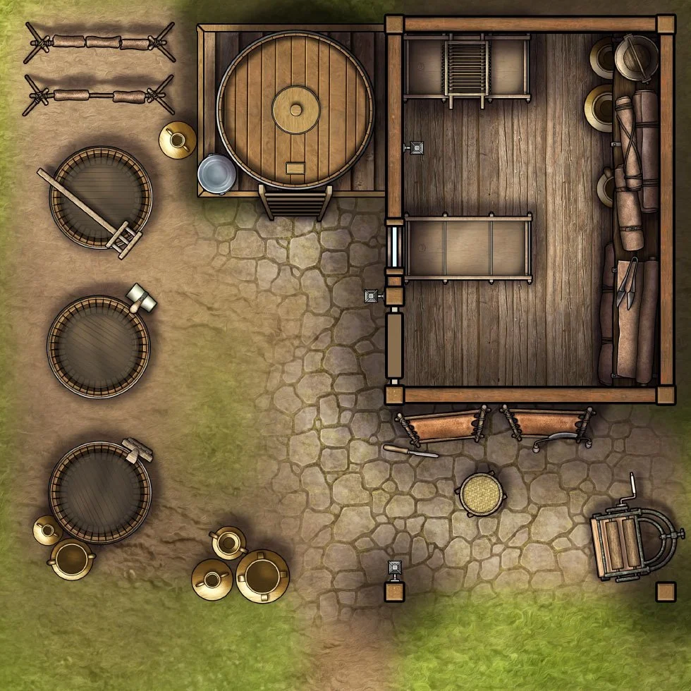 Free Rural Village TTRPG Map Tiles - Modular Tile Set — Tom Cartos